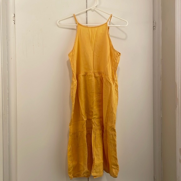 True Craft | Dresses | Golden Yellow Sundress With Tiered Skirt | Poshmark